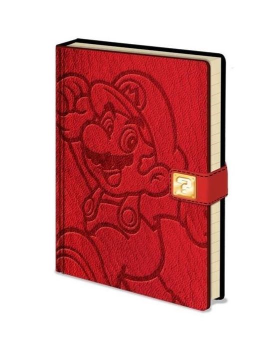 Nintendo's Super Mario A5 Notebook with clasp • Plush World