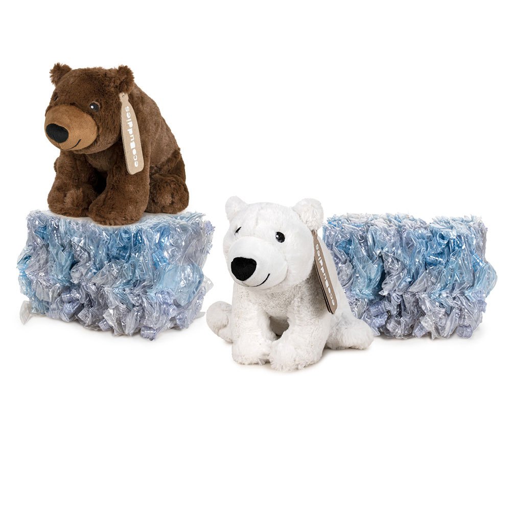 Eco Buddies Bear – Polar or Grizzly Bear (Choose Option) – Plush World