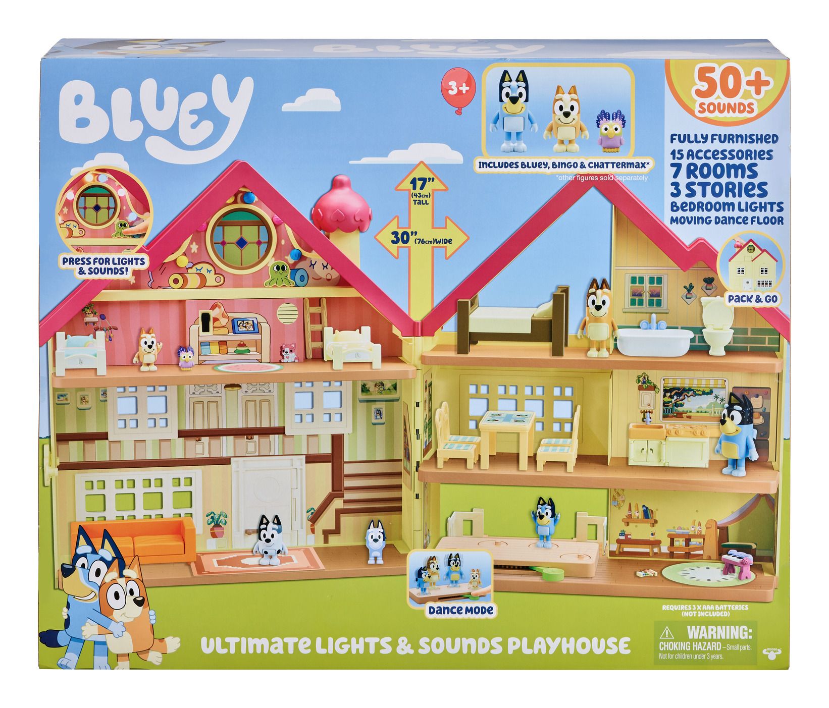 Bluey Ultimate Lights & Sounds Playhouse • Plush World